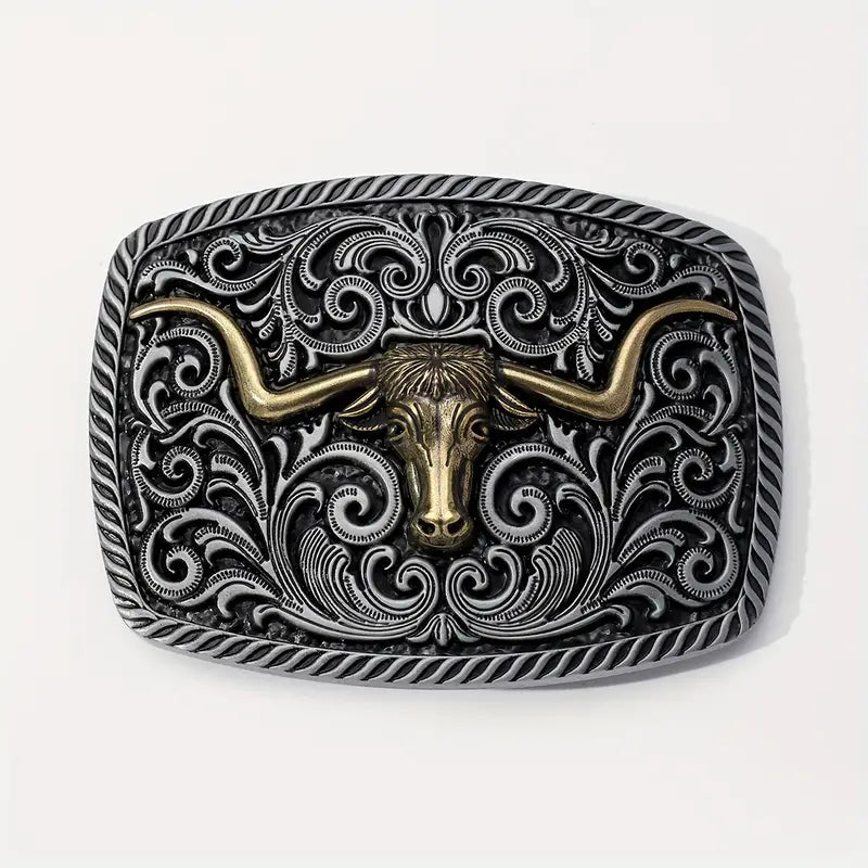 Brass Long Horn Buckle – The HLC Homestead